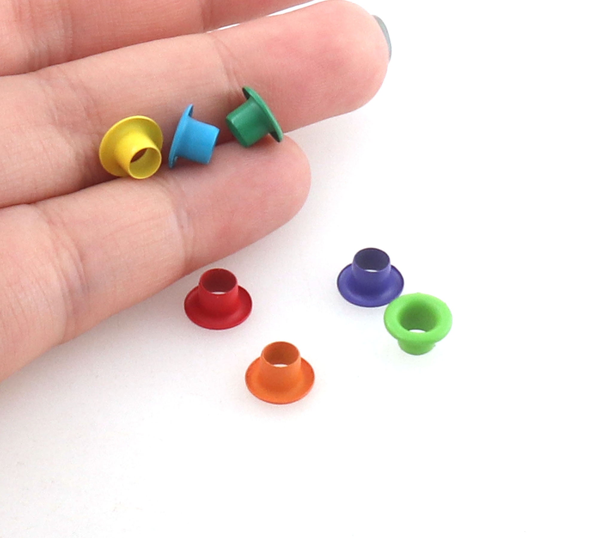 Grommet 4mm Metal Eyelets Small Rivets Colorful Eyelets & | Etsy