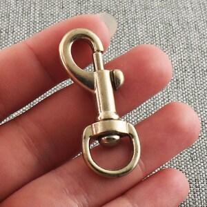 Brass Swivel Clip Vintage Leash Clip Brass Spring Clip Spring Clasp Dog ...