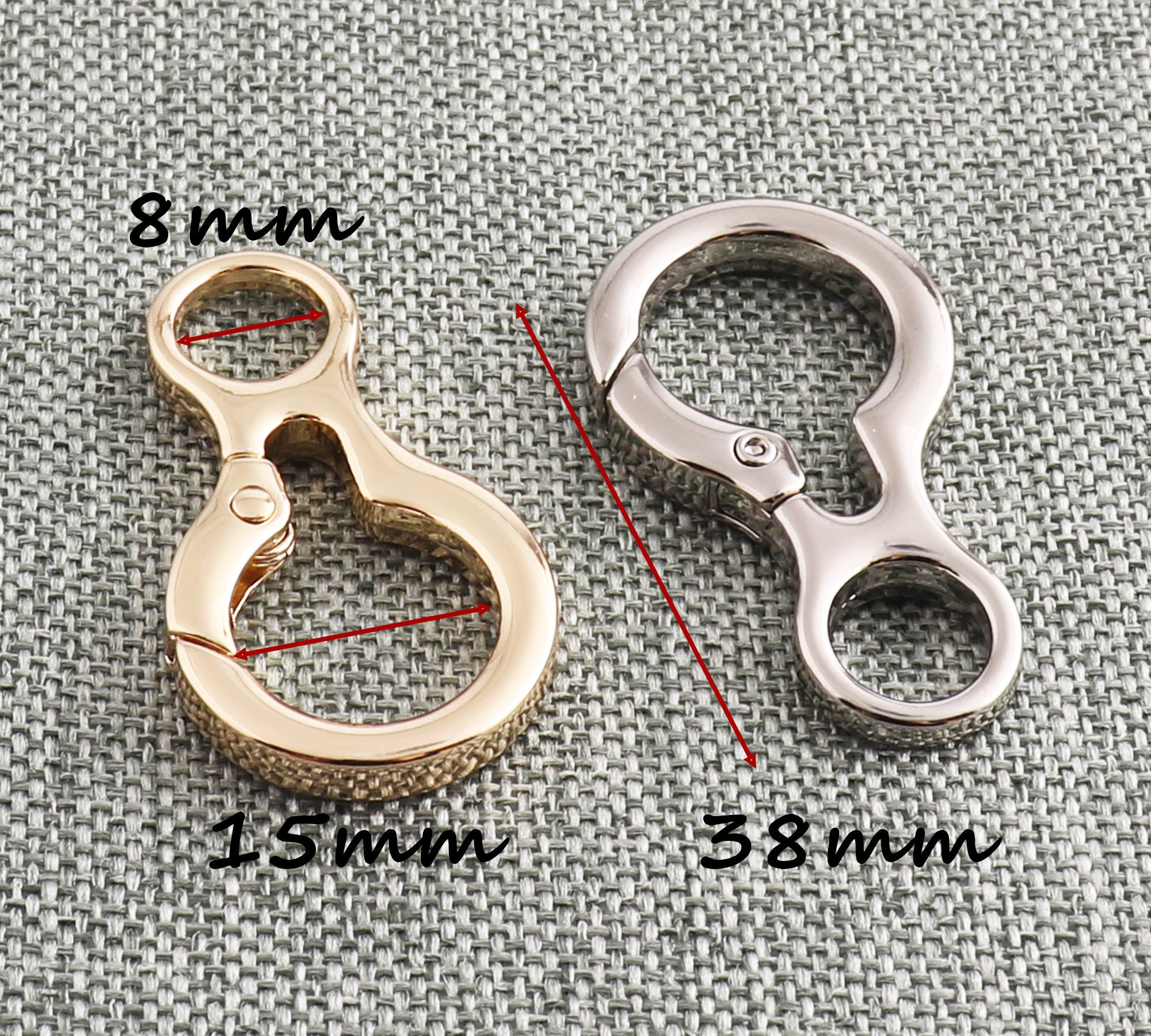 Spring Snap Hook Bulb Shaped Carabiner Push Gate Spring Ring | Etsy