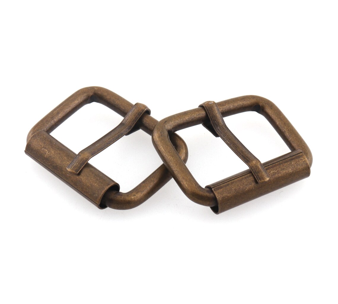 Movable Slide Buckle Belt Buckle Strap Keeper Buckle Antique Bronze ...