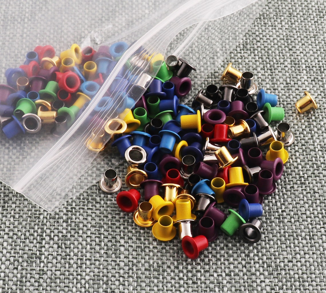 Colorful Grommets 2mm Eyelets 100pcs CHOOSE YOUR COLOR Small - Etsy