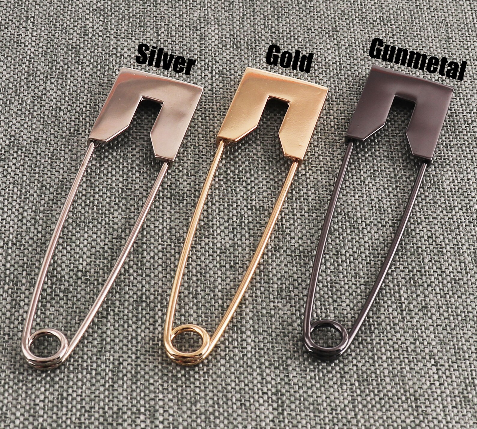 Large Safety Pins Silver/gold/gunmetal 80mm Sewing Pins Blanket Pins ...