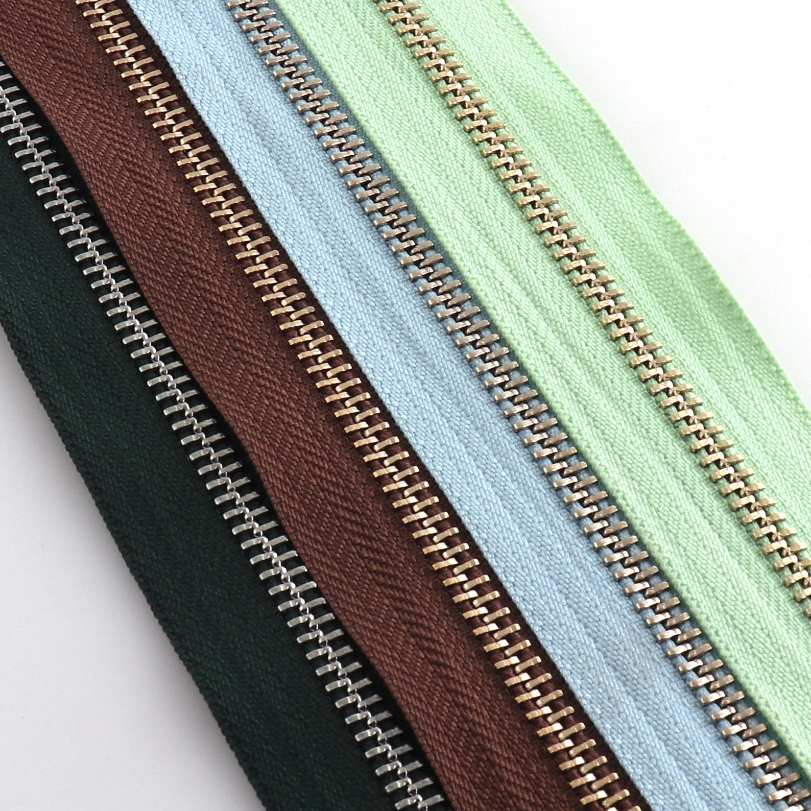 Zipper by the Meter DIY Project Nylon Zipper Rolls Closed End | Etsy