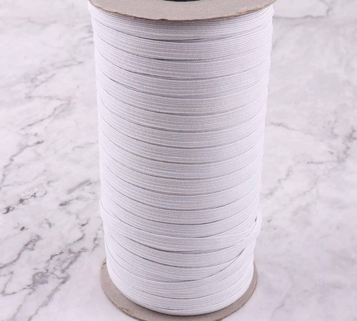 Elastic Rope White Color Flat Elastic Rope Elastic Band - Etsy