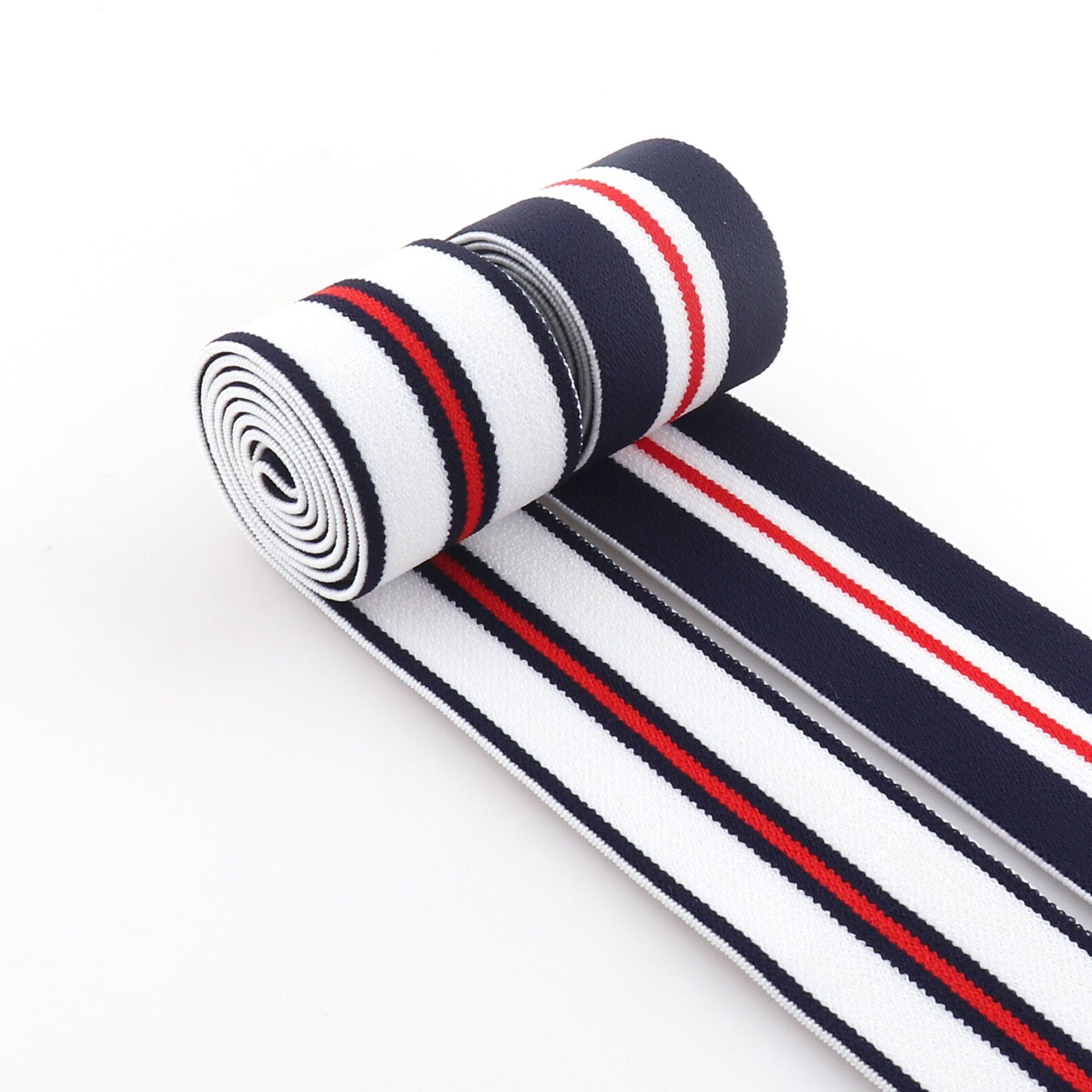 1.5'' Elastic Stretch Band Elastic Striped Webbing | Etsy