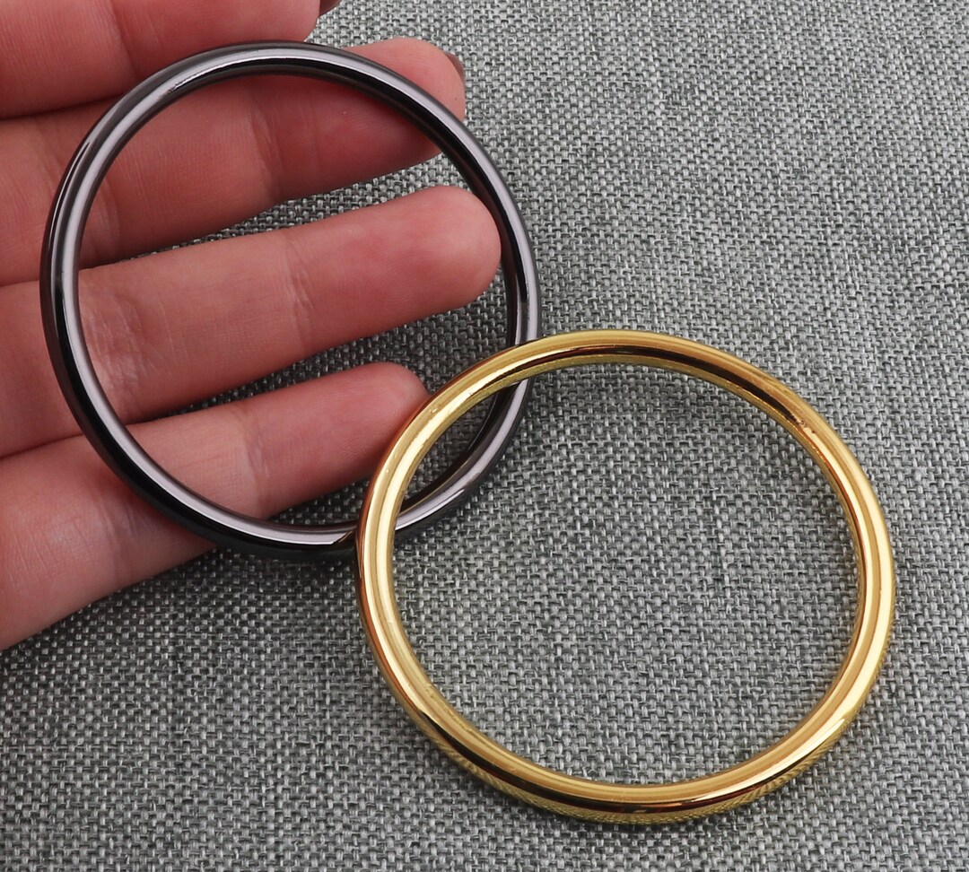 Gunmetal/gold O Ring Large O Ring 2" Inch Metal O Buckle Round Jump ...