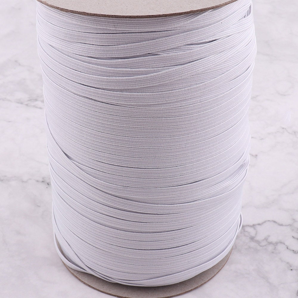 Elastic Rope White Color Flat Elastic Rope elastic band | Etsy