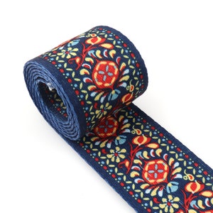 Webbing 3 Yards Colorful Jacquard Webbing Chinese Style 2" Strap Bag ...