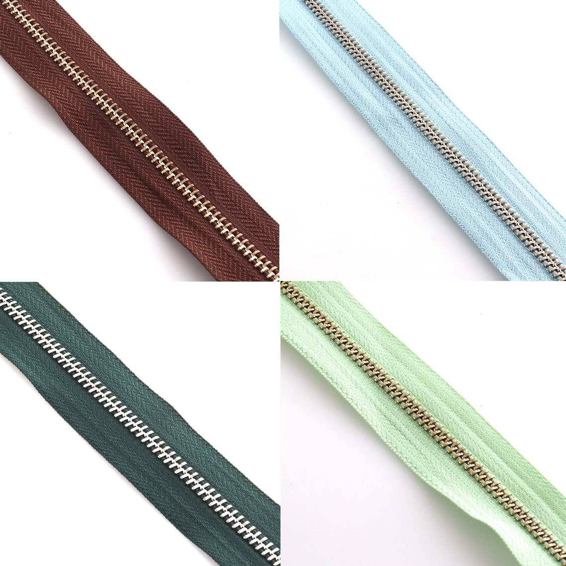 Zipper by the Meter DIY Project Nylon Zipper Rolls Closed End | Etsy