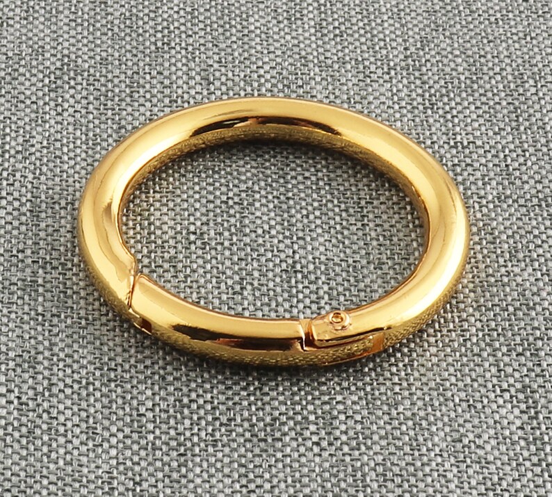 1 1/2 Inch Spring Rings Snap Clip Light Gold Spring Opening | Etsy