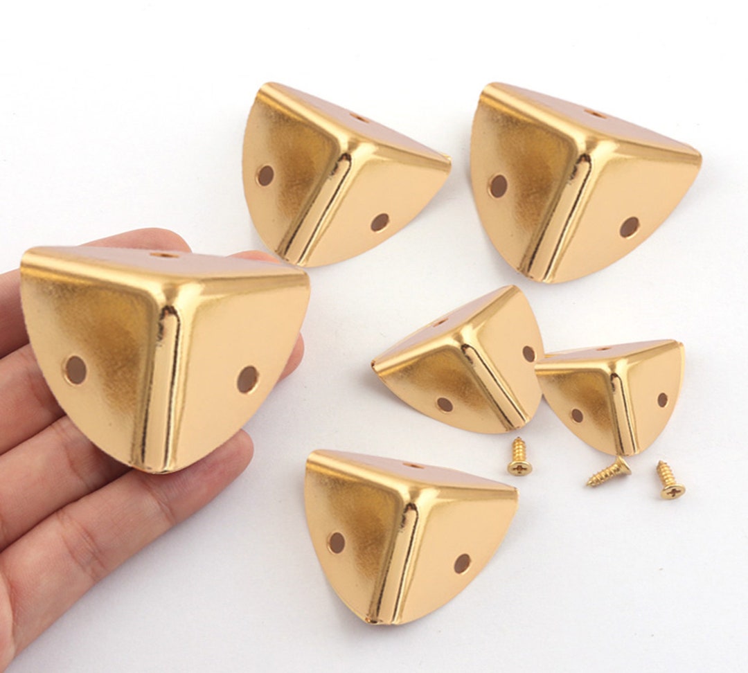 19/22/26/29/31/36mm Gold Metal Corner Protection Corners Vintage Box ...