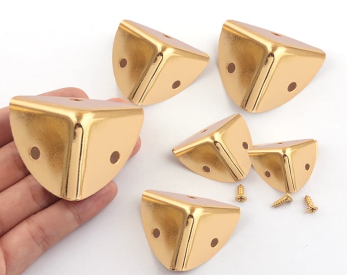19/22/26/29/31/36mm Gold Metal Corner Protection Corners Vintage Box ...