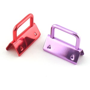 Key Fob Hardware 1.25" Red&purple Color Key Fob With Key Ring for ...