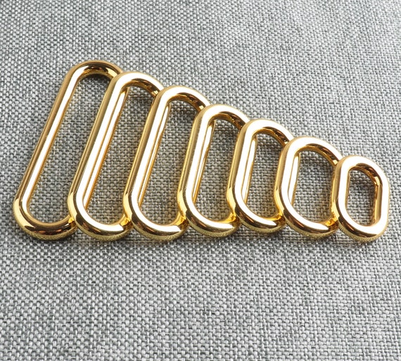 O Ring Oval Rectangle Rings Gold O Ring Multi Size 1 Inch Zinc - Etsy