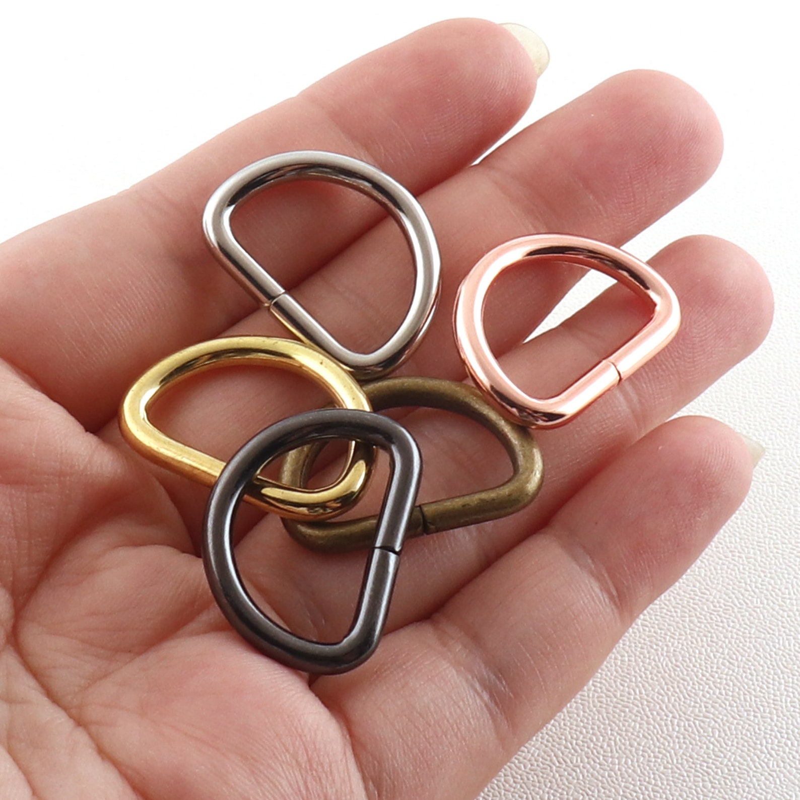 Metal D Ring For Belt Strap Webbing Keychain 3/4 Non | Etsy