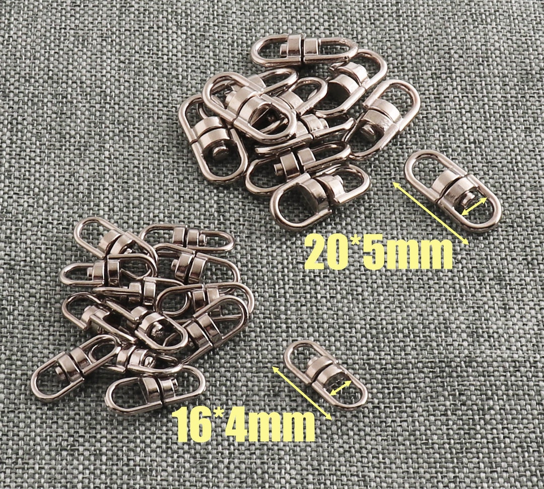 Swivel Connector Links 50pcs Silver Key Ring Connector Swivel Hooks ...