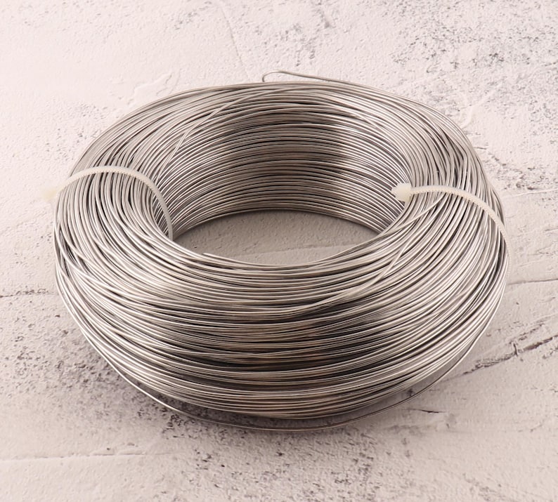 18 Gauge/20m Aluminum Wire Silver Color Beading Wire Bead Wire Jewelry ...
