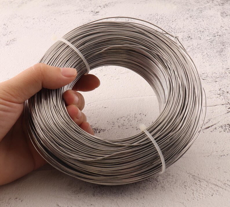 18 Gauge/20m Aluminum Wire Silver Color Beading Wire Bead Wire Jewelry ...