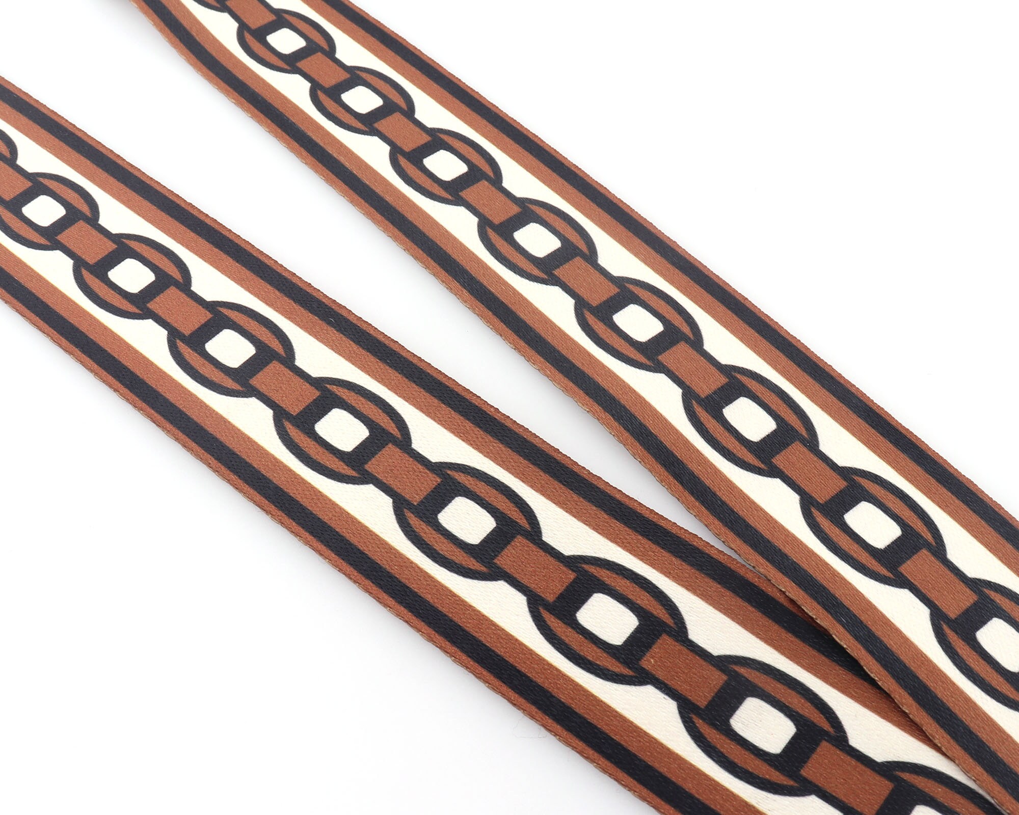 Nylon webbingchain pattern soft webbing brown beautiful high | Etsy