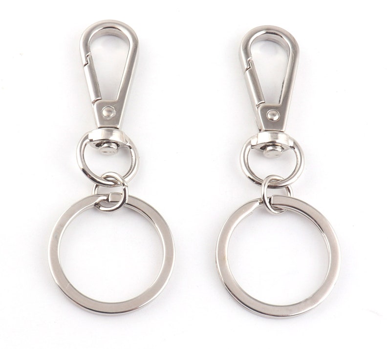 Silver Key Chain With Lobster Clasp Swivel Clasp 80mm Bulk Key - Etsy