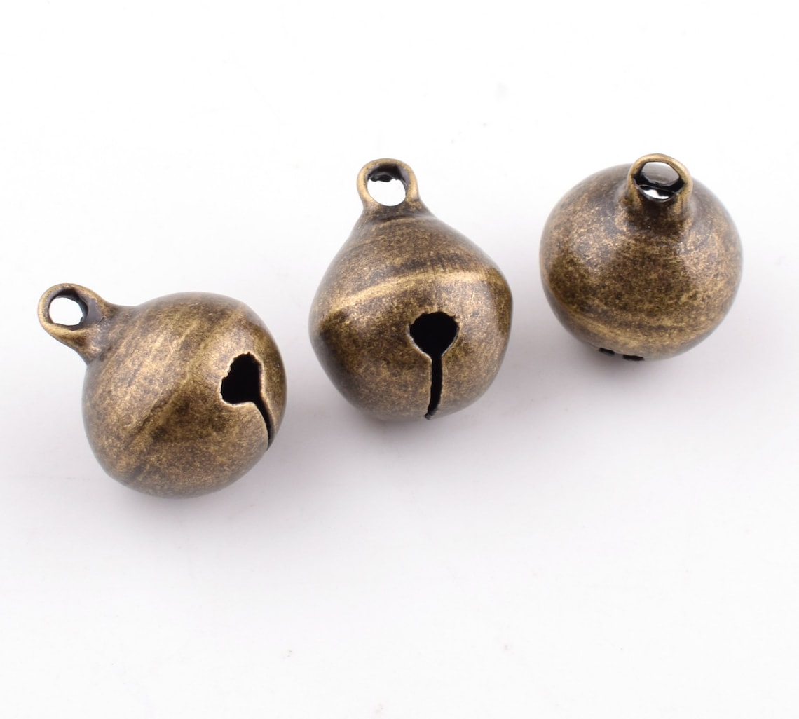 Jingle Bells Round Bell Vintage Bronze Bells Chram Bells With - Etsy