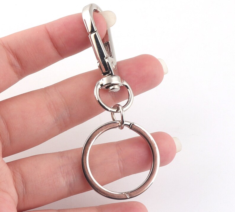Silver Key Chain With Lobster Clasp Swivel Clasp 80mm Bulk Key - Etsy