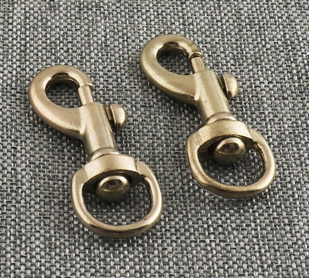 Brass Swivel Clip Vintage Leash Clip Brass Spring Clip Spring Clasp Dog ...