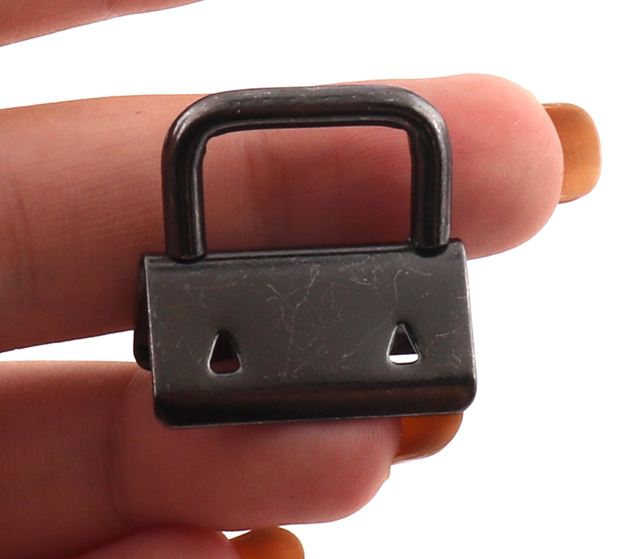 Gunmetal Key Fob Hardware 1 Inch Key Fob Hardware With Split | Etsy