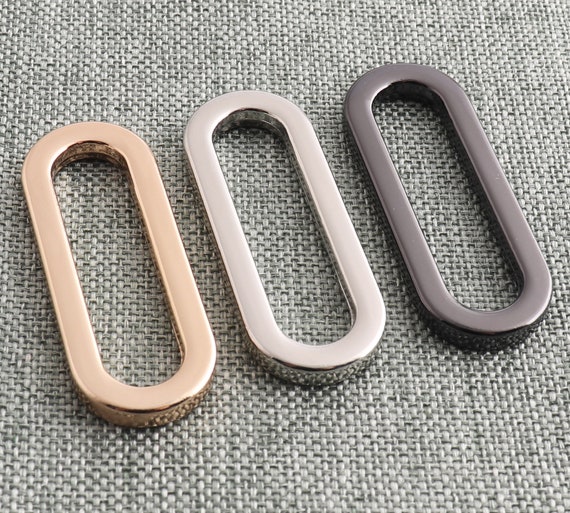 Oval O Rings Flat O Loop 1 1/2 Silver/gold/gunmetal | Etsy