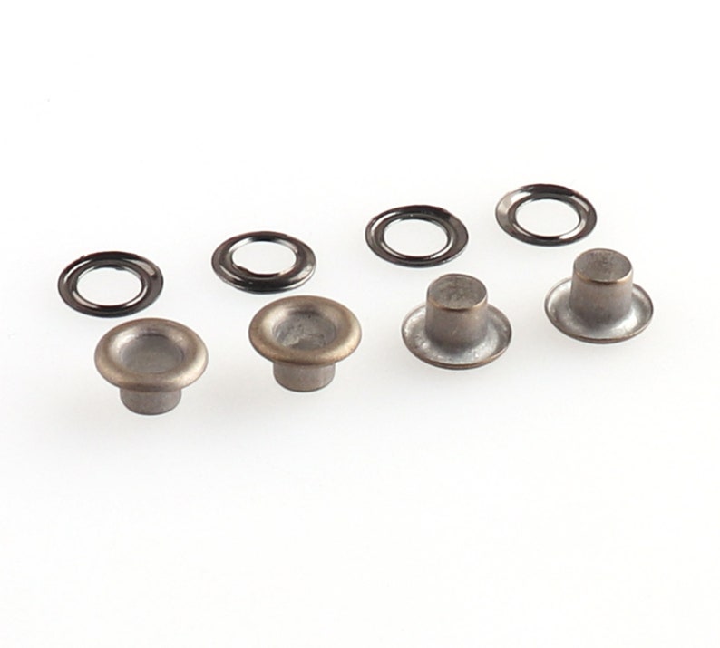 Brass Eyelets in Gray Round Small Grommets 4mm Eyelets for - Etsy