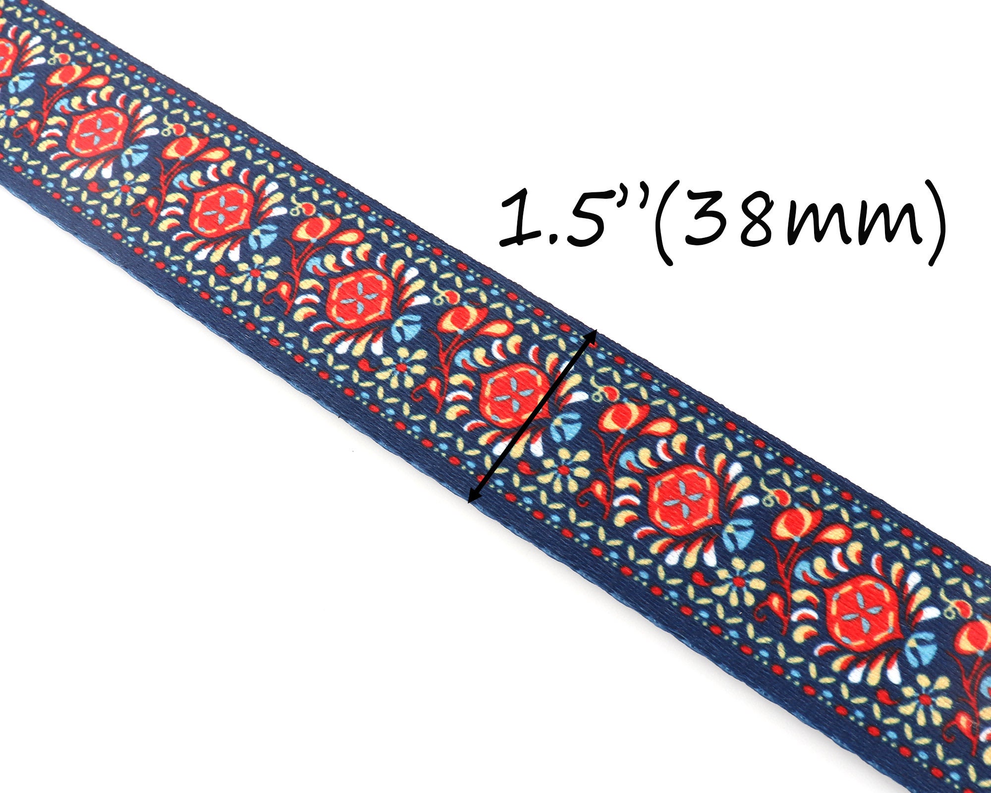 Jacquard Webbing,cotton Webbing Chinese Style Webbing 1.5" Soft Smooth ...