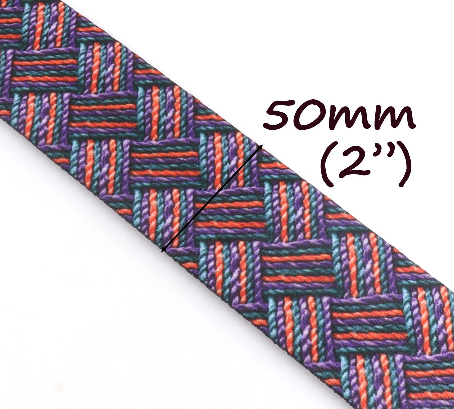 Soft Webbing 2 Colorful Stripe Weaving Webbing Leash - Etsy