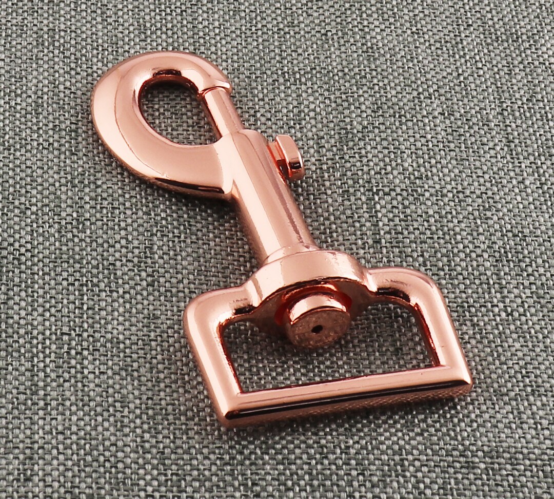 Rose Gold Snap Hooks Metal Swivel Clasp 2pcs Heavy Duty Swivel Trigger ...