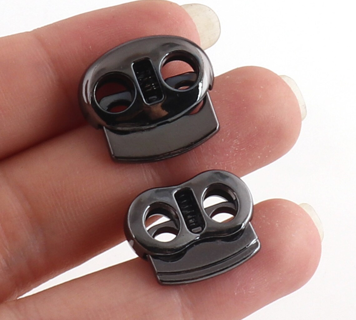 CHOOSE YOUR Size-gunmetal Toggle Cord Lock Cord Stopper Spring - Etsy