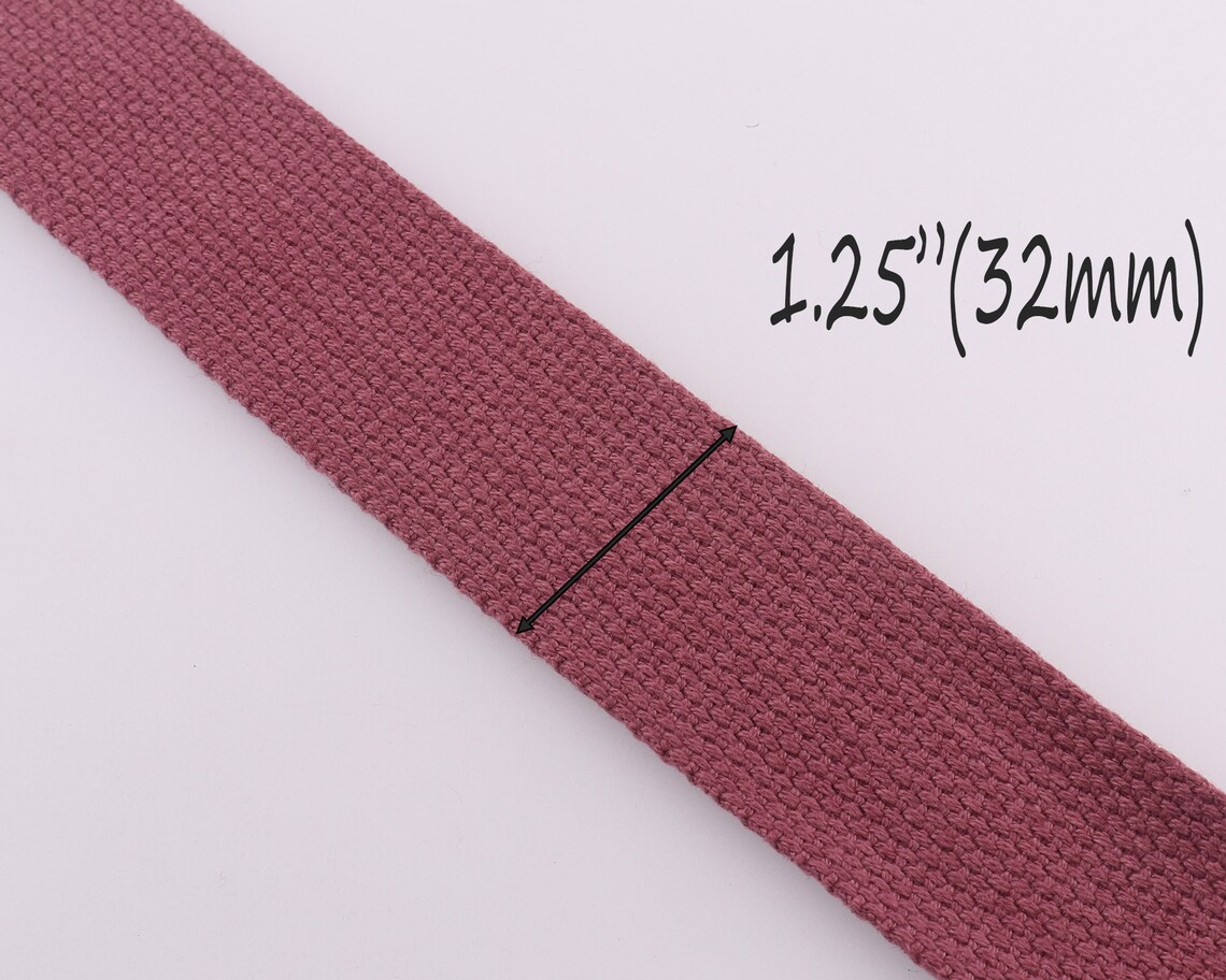Fabric Strap Webbing Cotton webbing 1.25 Purple soft | Etsy