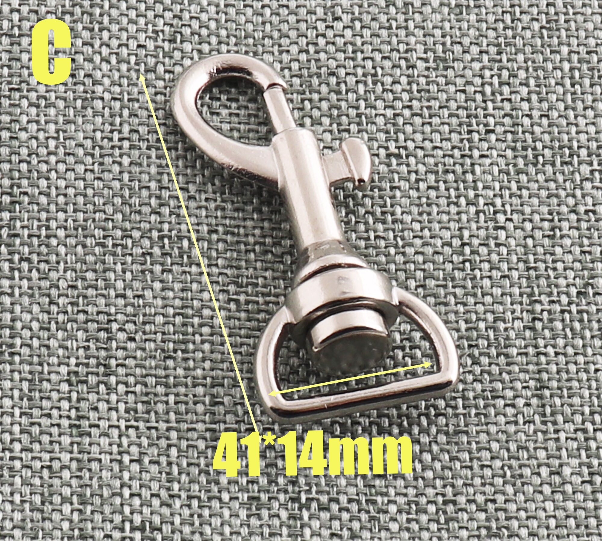 Swivel Clasp Silver Tone 14/19mm Snap Bolt Lobster Clasp Metal | Etsy