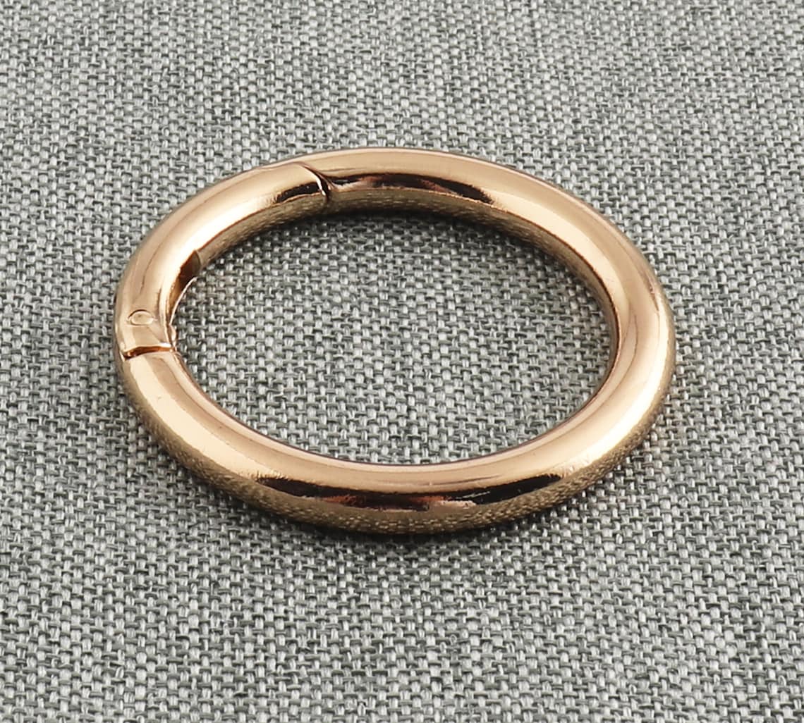 1 1/2 Inch Spring Rings Snap Clip Light gold Spring Opening | Etsy