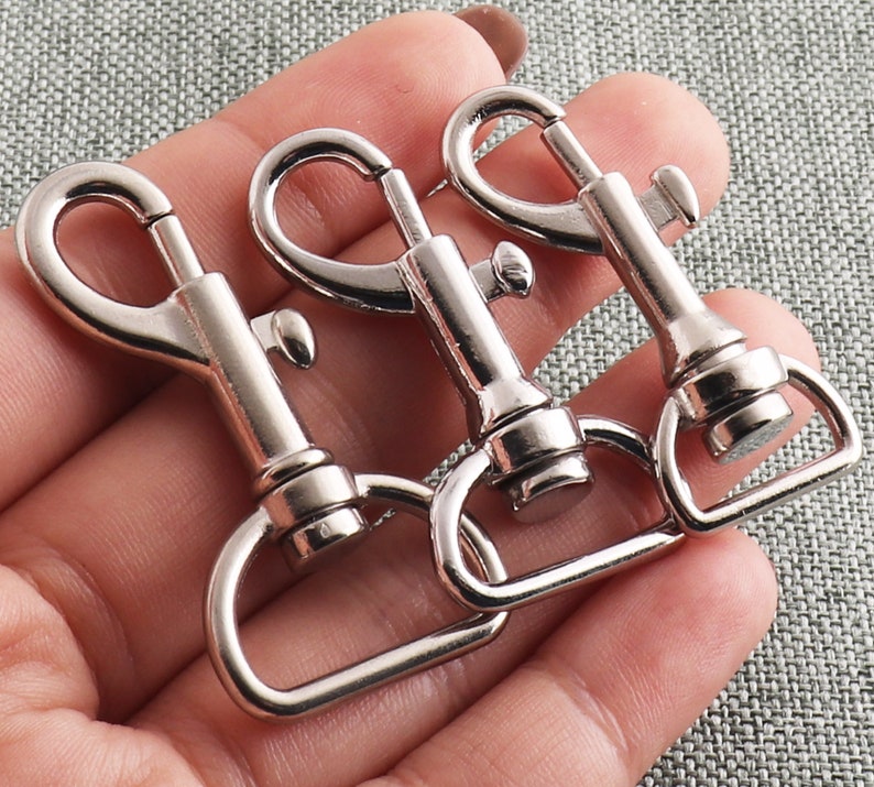 Swivel Clasp Silver Tone 14/19mm Snap Bolt Lobster Clasp Metal Swivel ...