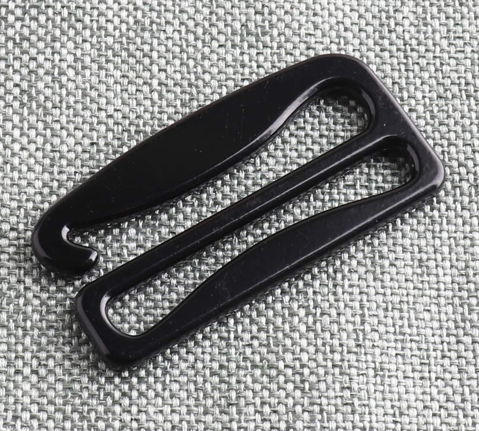 G Hook Bra Strap Slider Hooks 1 12 Black Colored Metal Etsy