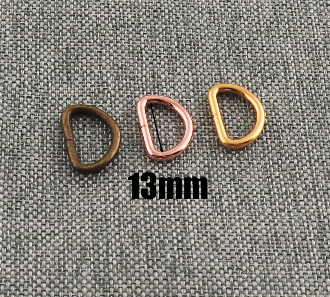Small D ring 1/2 Inch D Ring 100pcs D Circles Loop Metal | Etsy