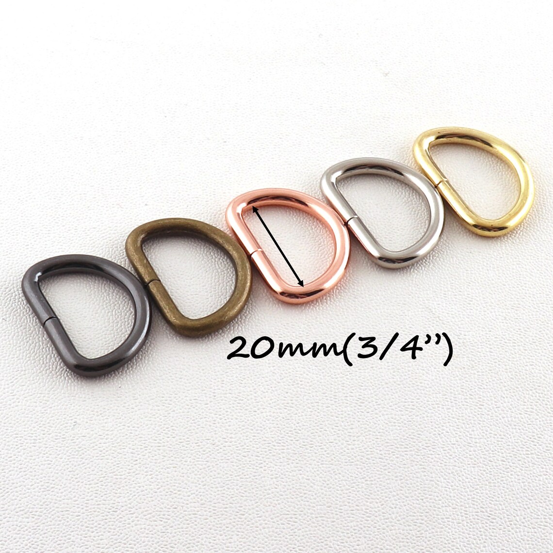 Metal D Ring for Belt Strap Webbing Keychain 3/4 Non - Etsy