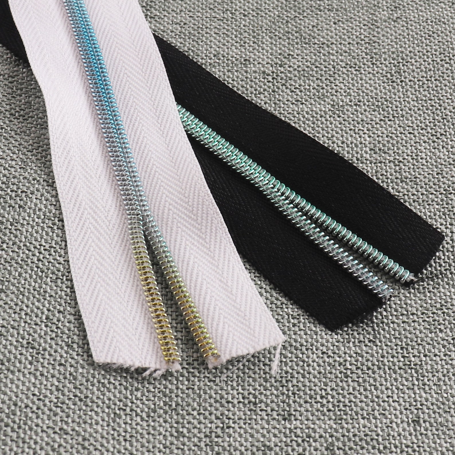 Upholstery Zipper Black&White Rainbow Teeth 3 Continuous | Etsy