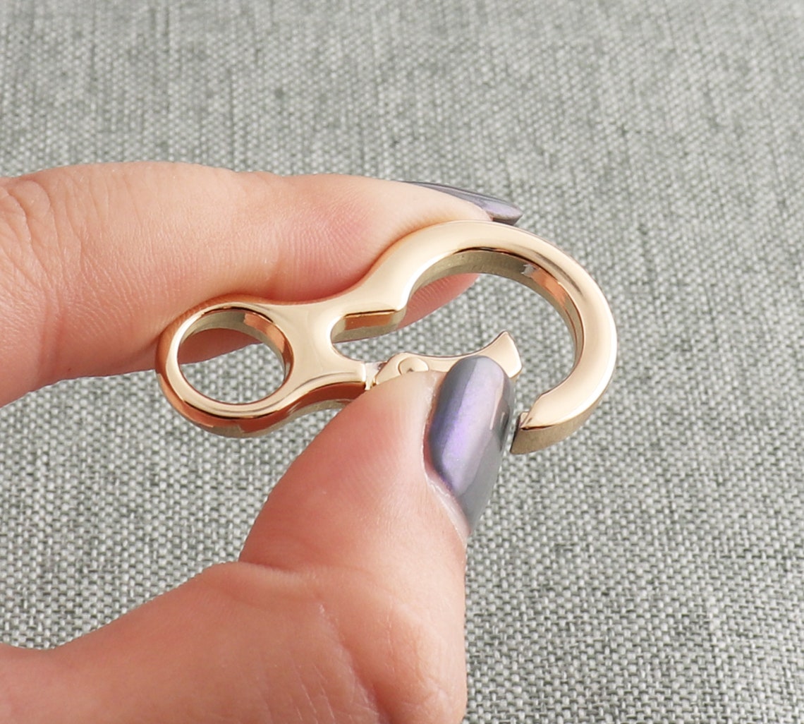 Spring Snap Hook Bulb Shaped Carabiner Push Gate Spring Ring | Etsy