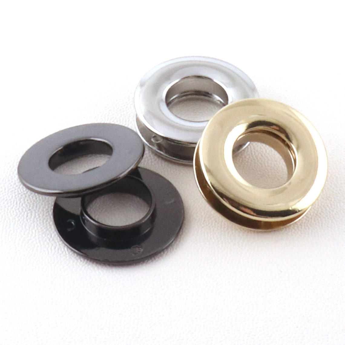 Eyelets Screw Grommet 1/2 Inch Alloy Eyelet Gunmrtal Round | Etsy