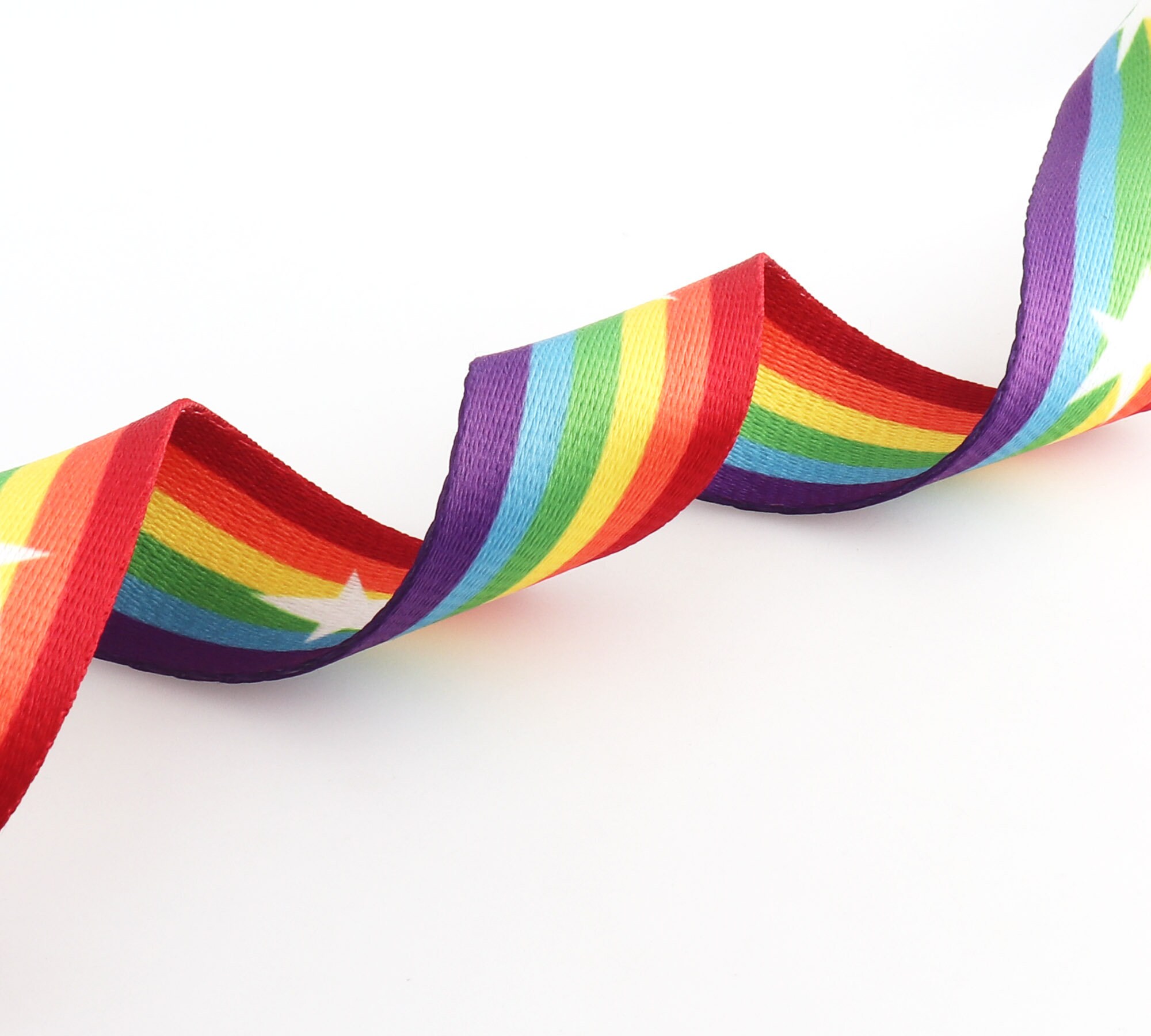 Ribbon Rainbow Stripe Webbing With Star 1 1/2 Inch Soft Cotton | Etsy