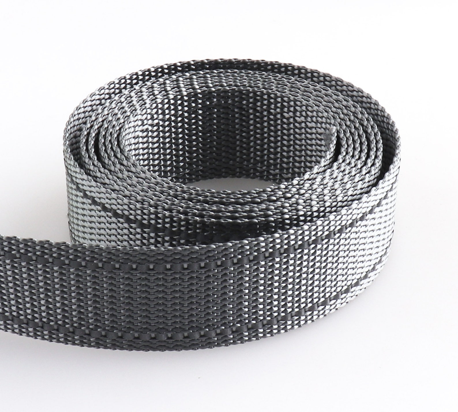 Black/gray Reflective Webbing Tape Ribbon Sew on Reflective Stitching ...