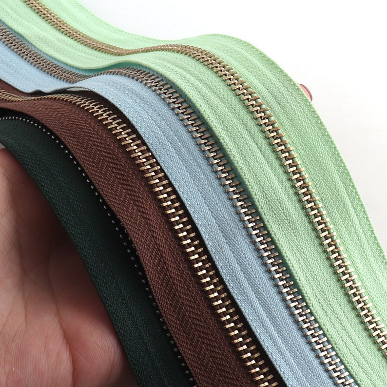 Zipper by the Meter DIY Project Nylon Zipper Rolls Closed End - Etsy
