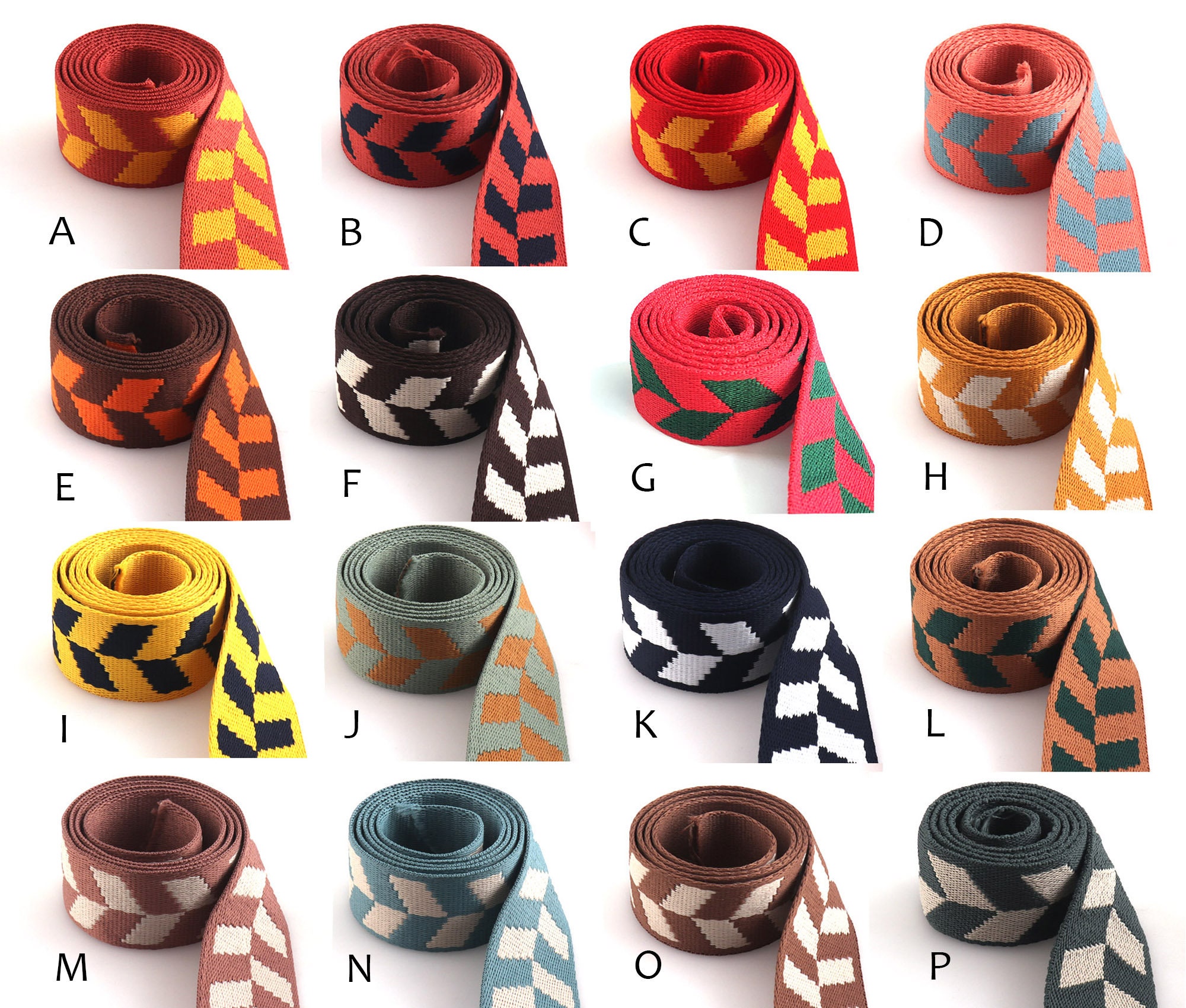 Stripe Webbing 1.5 Heavy Duty Webbing Cotton Polyester - Etsy