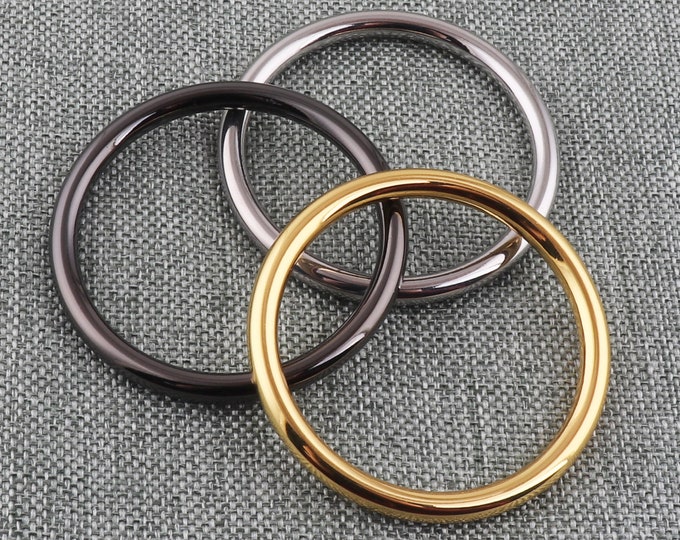 Steel Metal O-rings Welded Metal Loops Round Formed Rings Silver Color ...