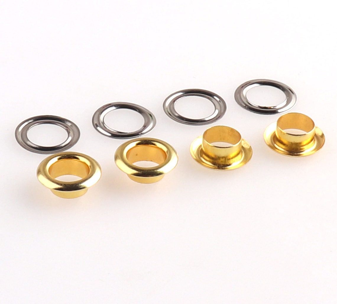 Grommets Shiny Gold 4mm Eyelets With Washers Eyelets for - Etsy